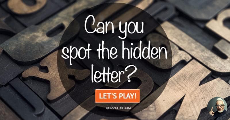 Can You Spot The Hidden Letter? | Trivia Quiz | QuizzClub