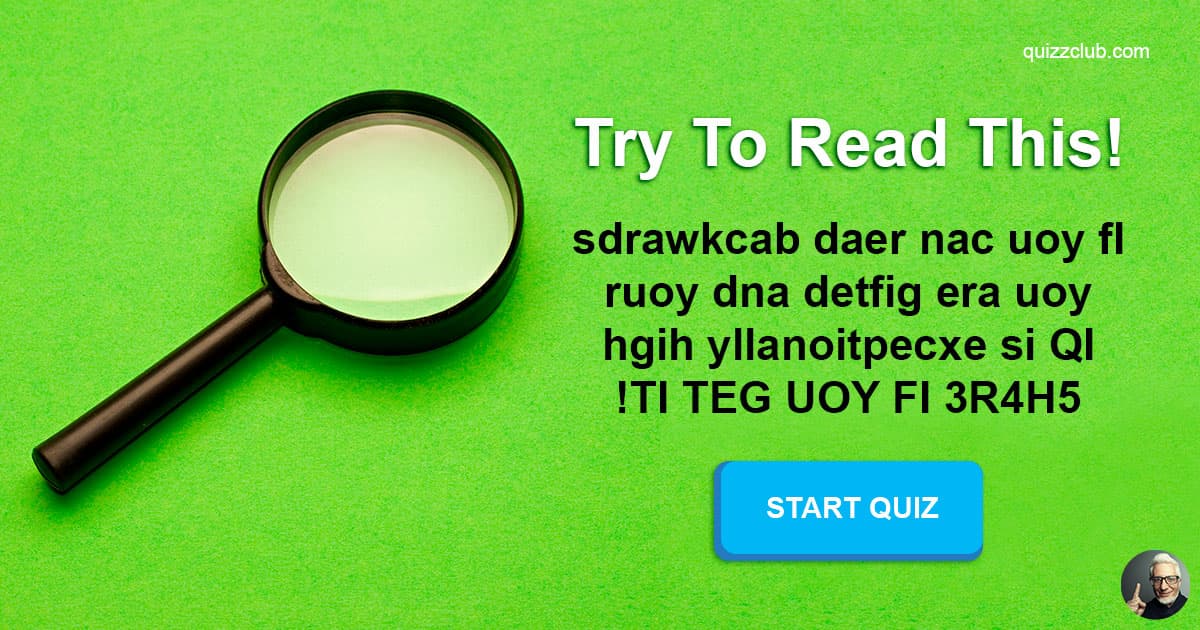 Only Highly Gifted People Can Read... | Personality Test | QuizzClub
