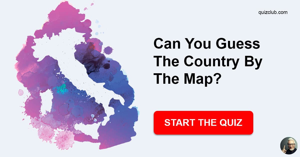 Can You Guess The Country By The Map? | Trivia Quiz | QuizzClub
