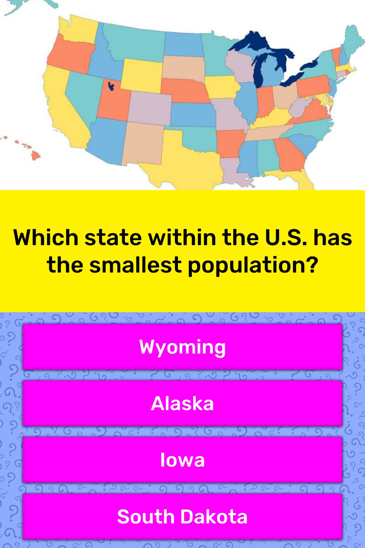 Which state within the U.S. has the... | Trivia Questions | QuizzClub