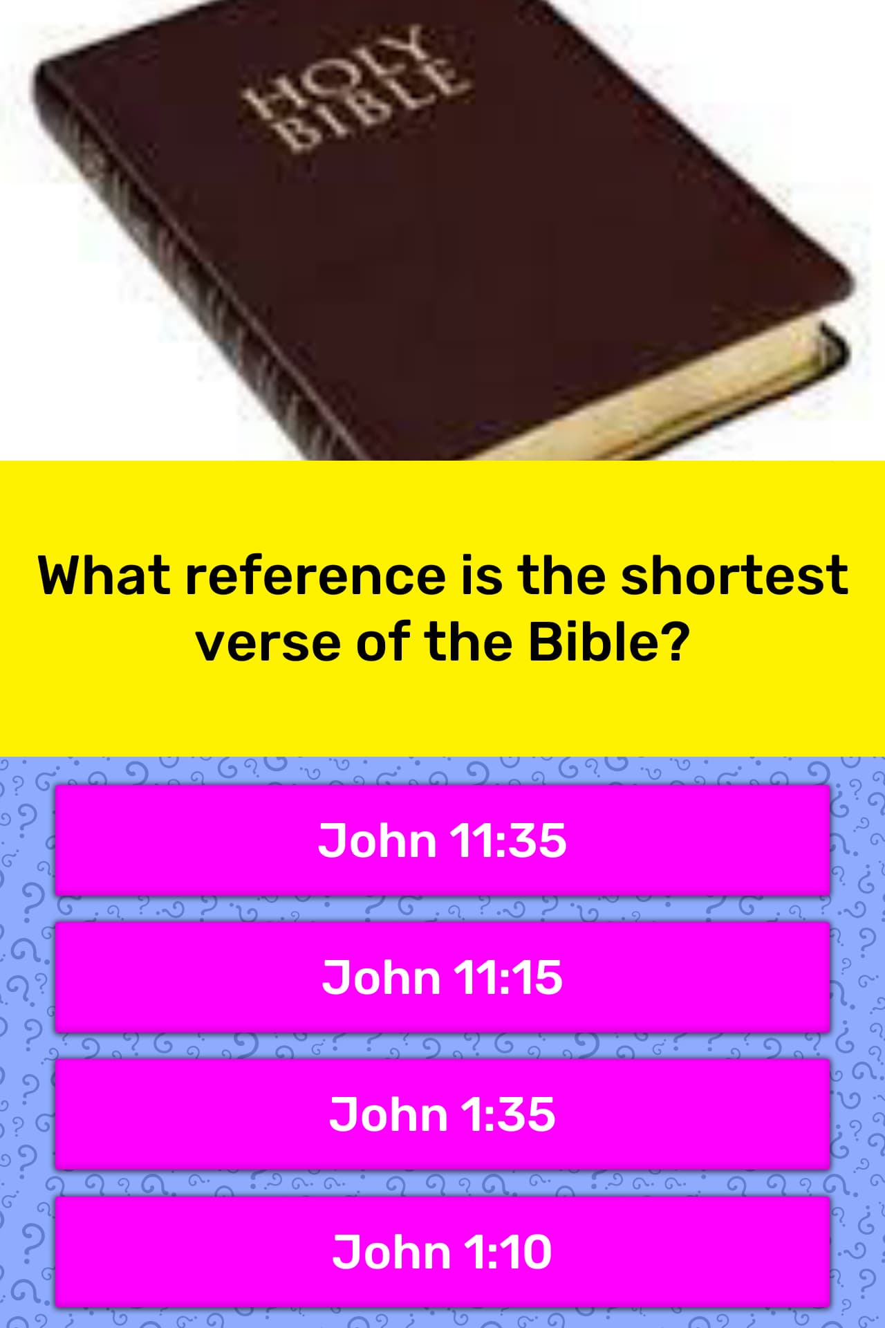 What Reference Is The Shortest Verse Trivia Questions QuizzClub what-reference-is-the-shortest-verse-trivia-questions-quizzclub