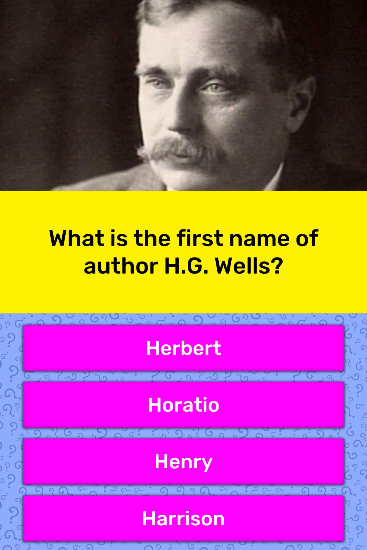 What Is The First Name Of Author Trivia ions QuizzClub