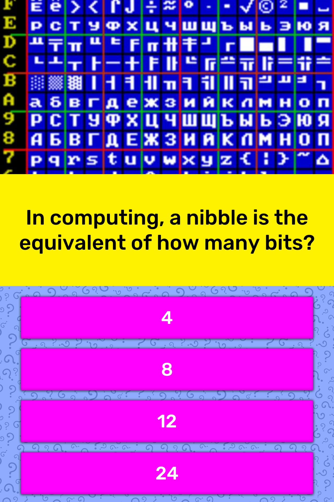 In Computing A Nibble Is The Trivia Answers QuizzClub in-computing-a-nibble-is-the-trivia-answers-quizzclub