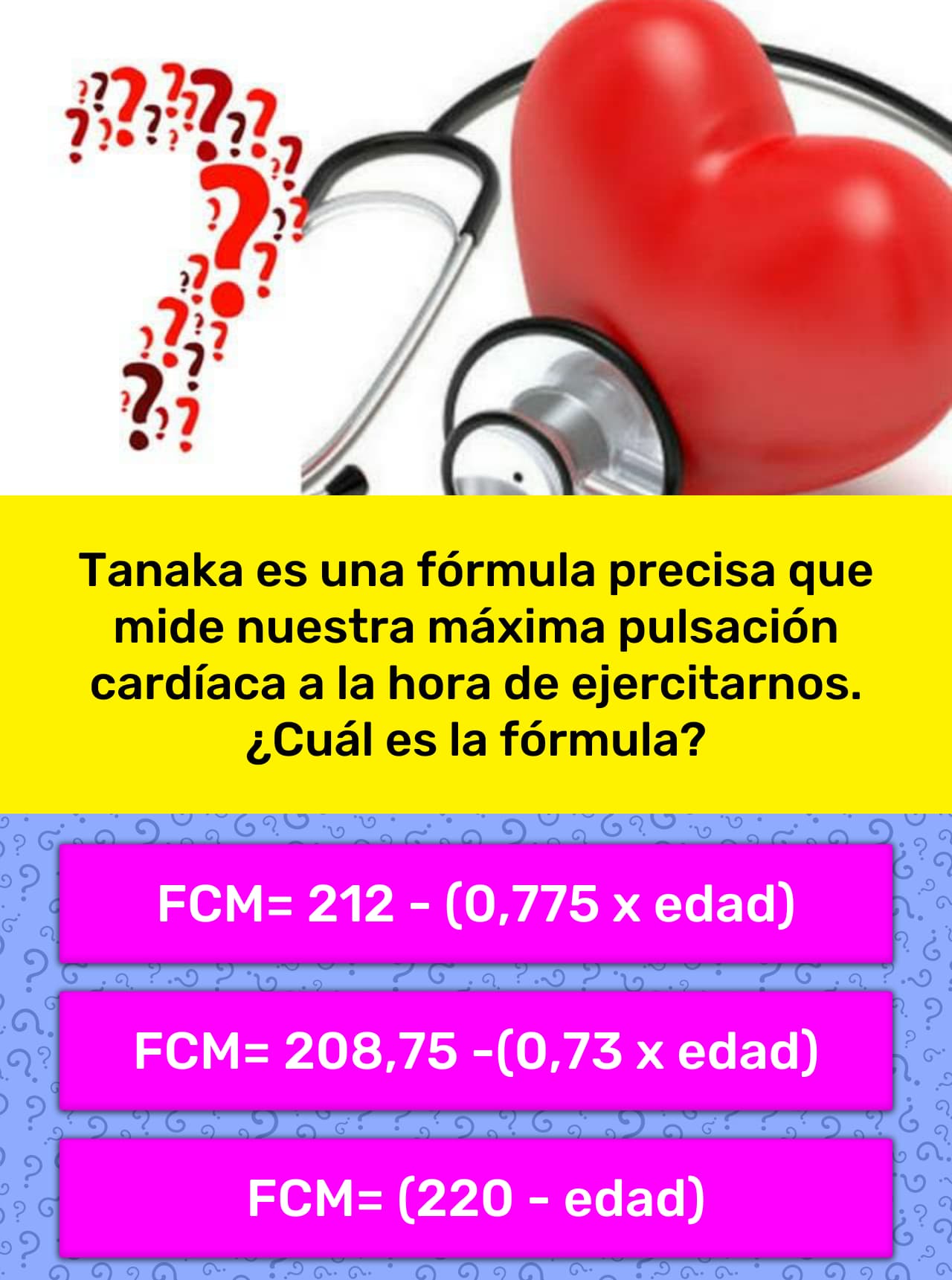 Tanaka es una fórmula precisa que... | La respuesta de Trivia