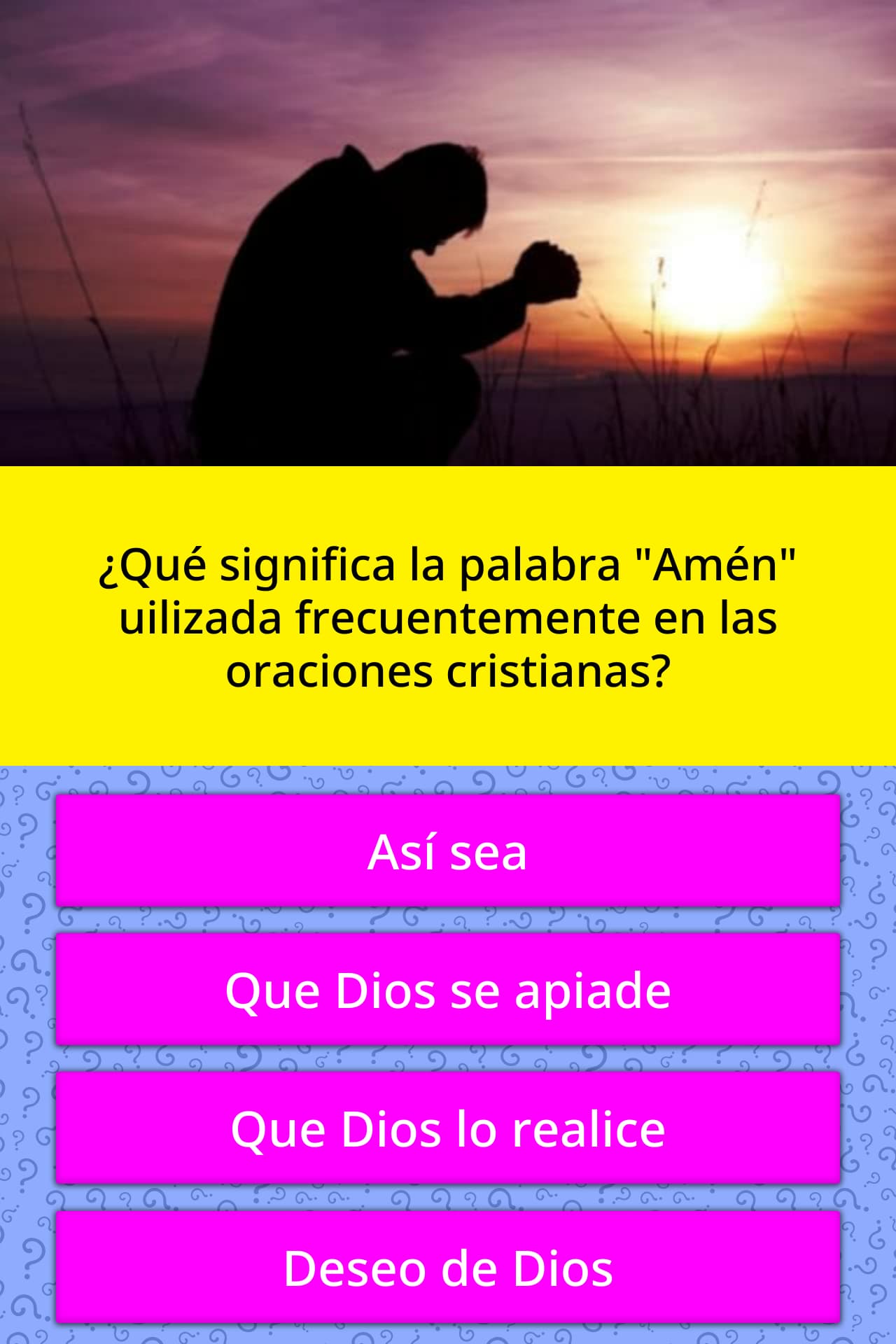 Qu Significa La Palabra Am n Las Preguntas Trivia QuizzClub Qu Significa La Palabra Am n Las Preguntas Trivia QuizzClub