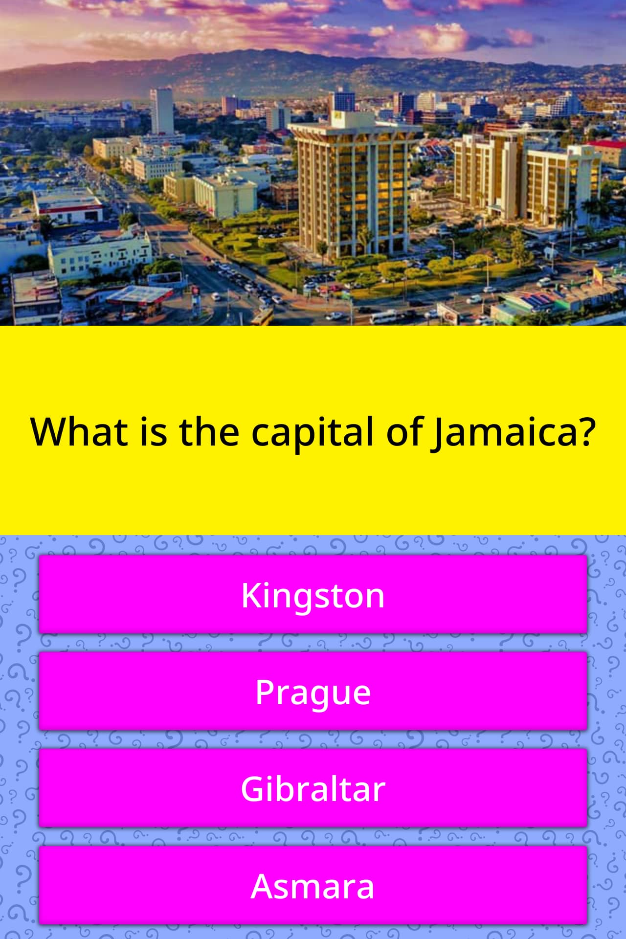 What is the capital of Jamaica? | Trivia Answers | QuizzClub