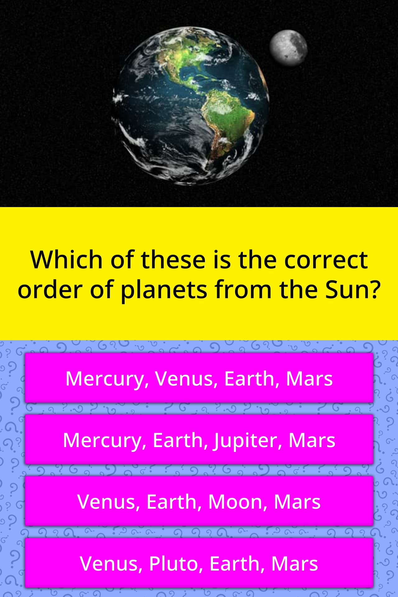 Which Of These Is The Correct Order Trivia Questions QuizzClub