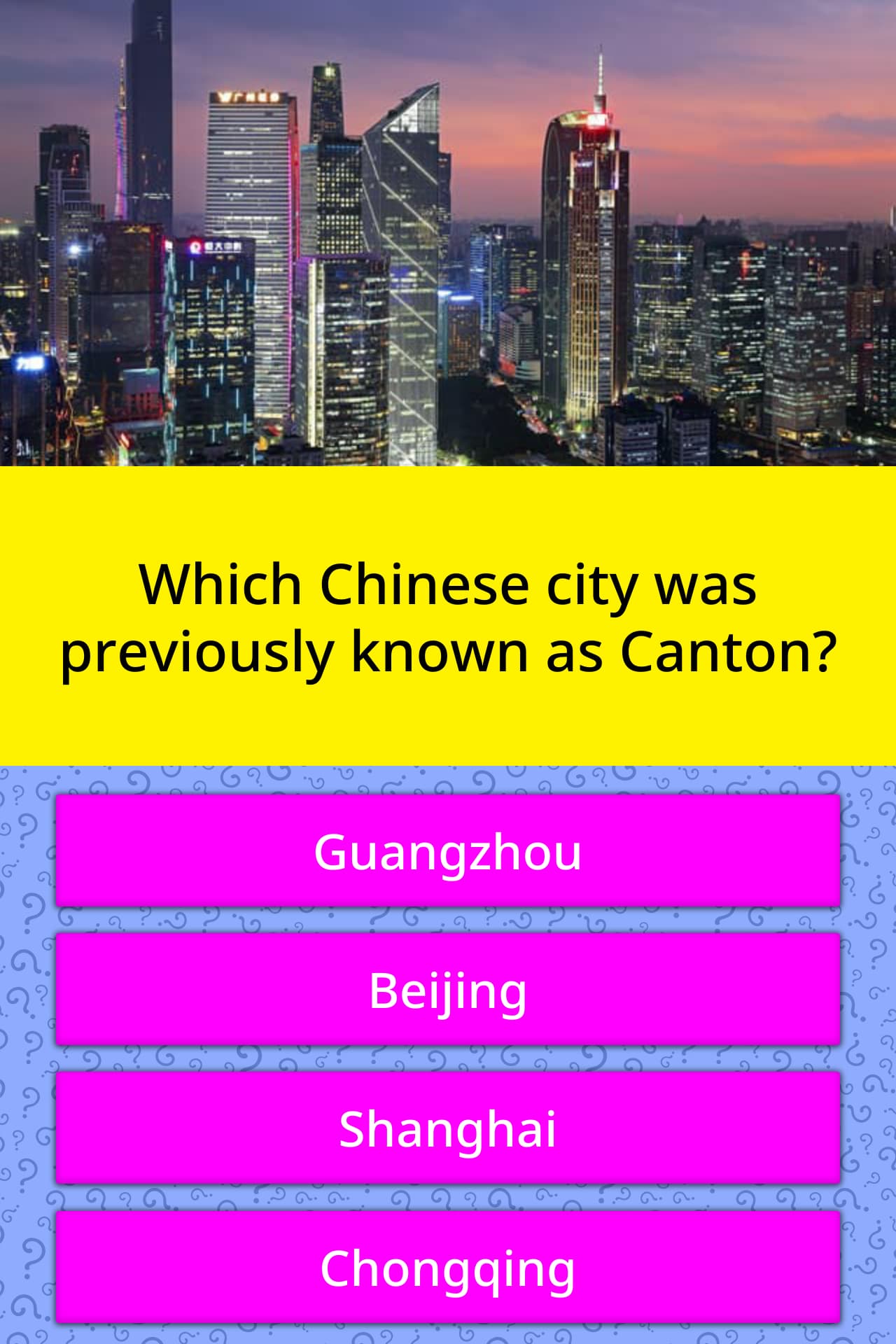 Which Chinese City Was Previously Trivia Questions QuizzClub which-chinese-city-was-previously-trivia-questions-quizzclub
