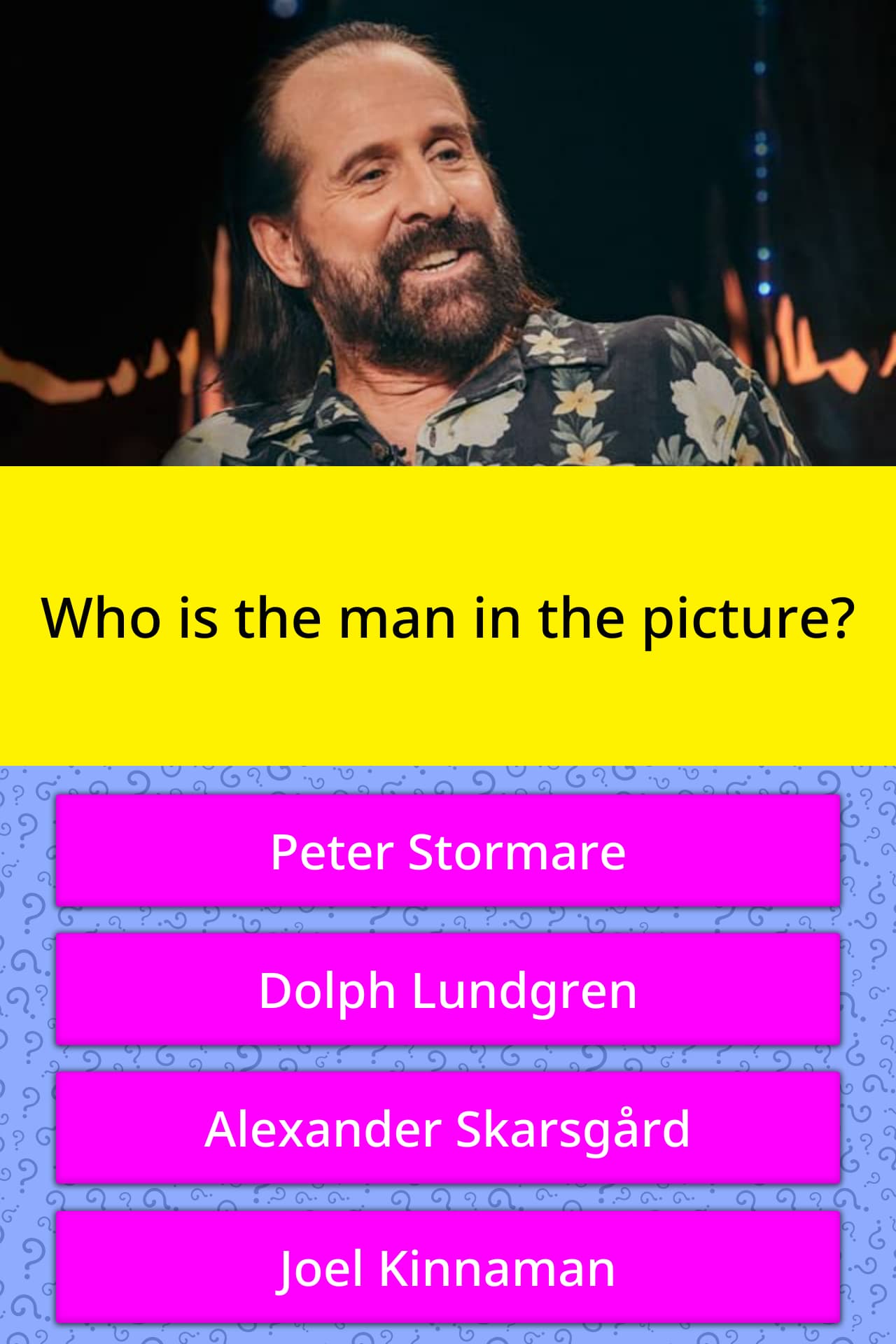 Who is the man in the picture? | Trivia Questions | QuizzClub