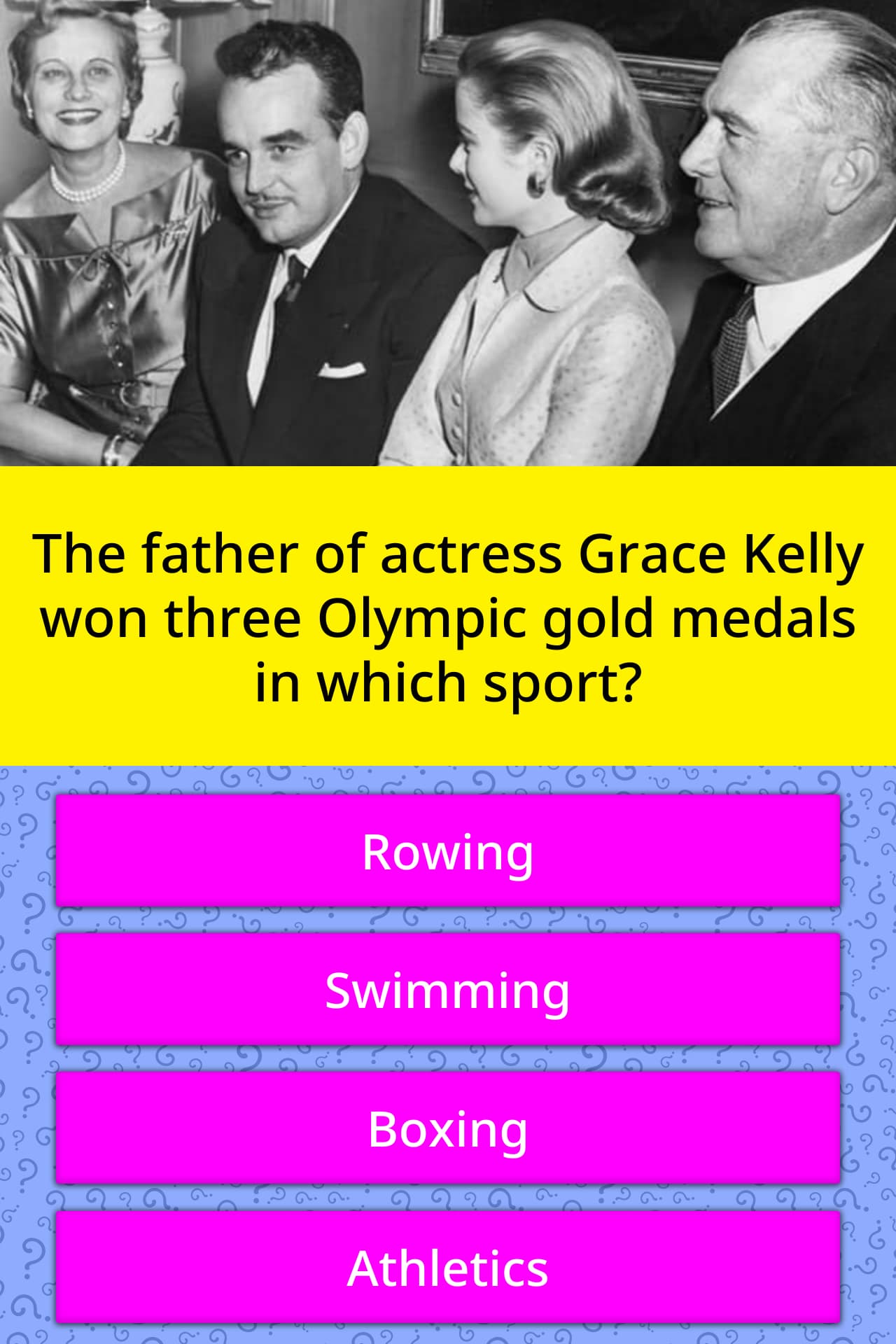 The father of actress Grace Kelly... | Trivia Answers | QuizzClub