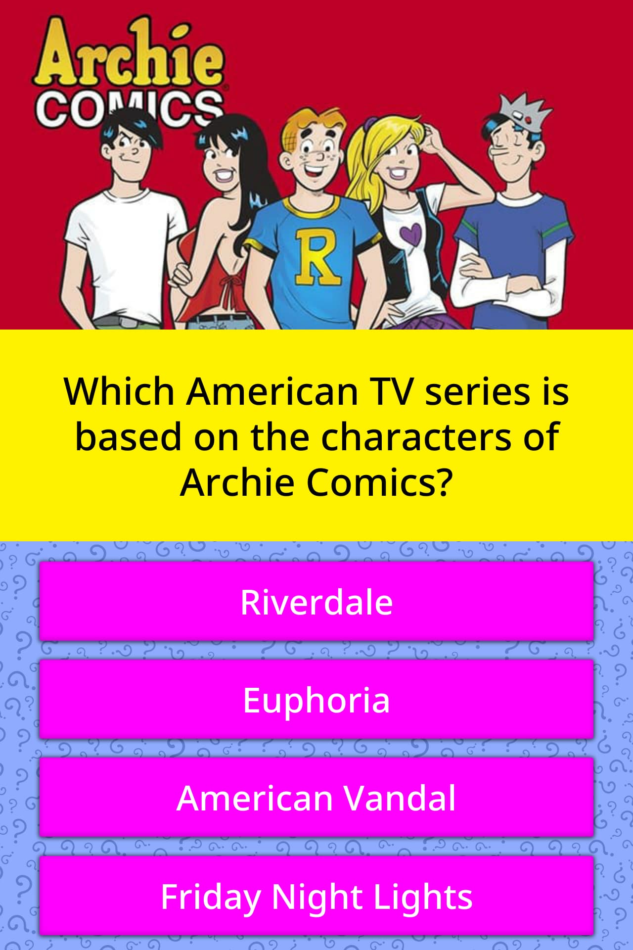 Which American TV Series Is Based On Trivia Questions QuizzClub Which American TV Series Is Based On Trivia Questions QuizzClub
