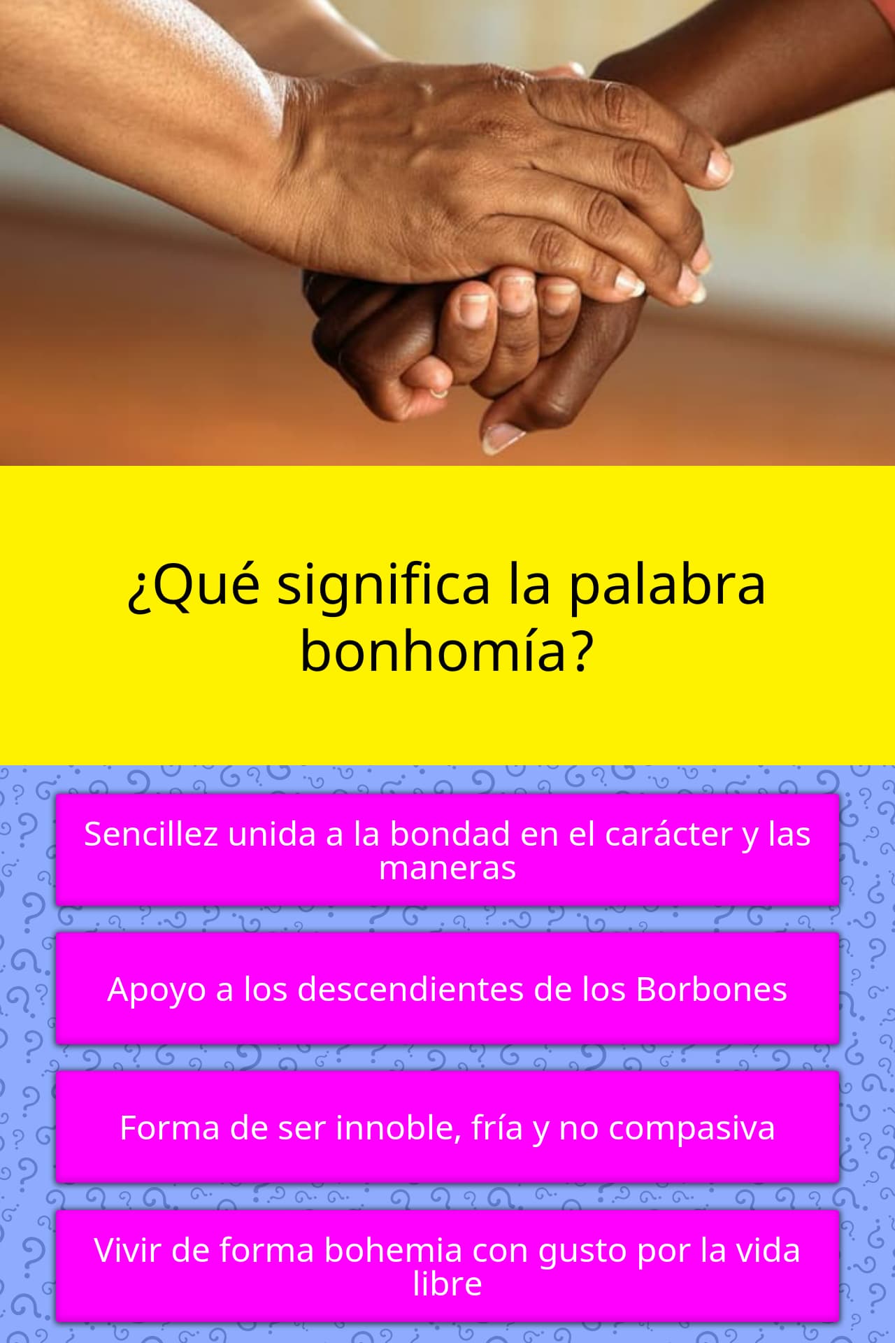 Qu Significa La Palabra Bonhom a Las Preguntas Trivia QuizzClub Qu Significa La Palabra Bonhom a Las Preguntas Trivia QuizzClub