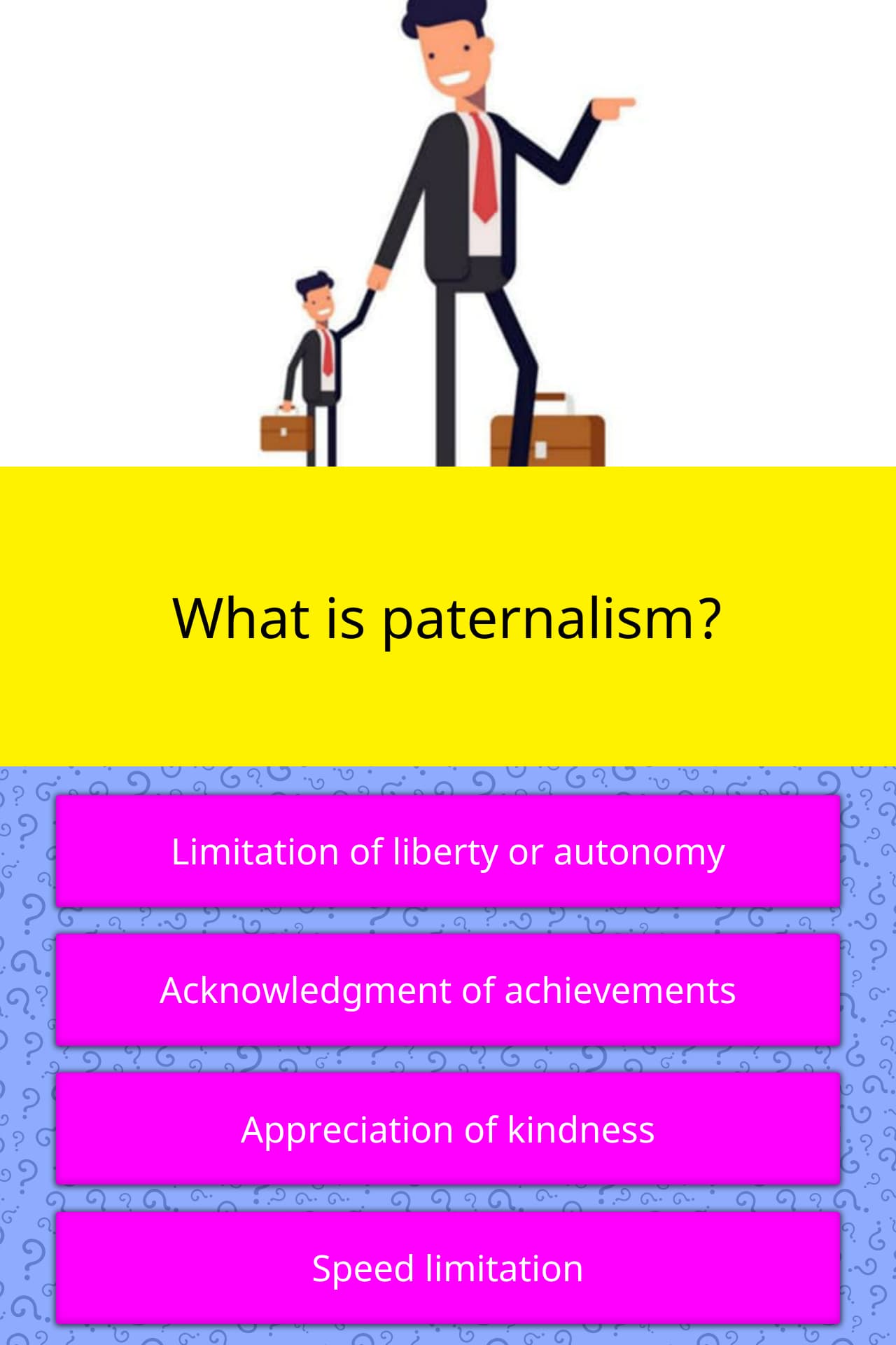 What is paternalism? | Trivia Answers | QuizzClub