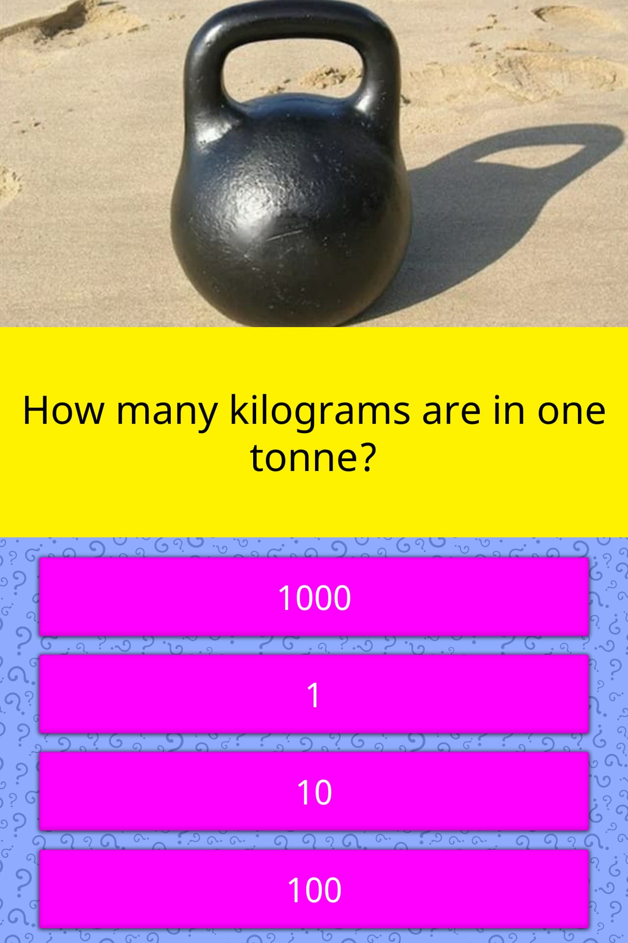 How Many Kilograms Are In One Tonne Trivia Questions QuizzClub