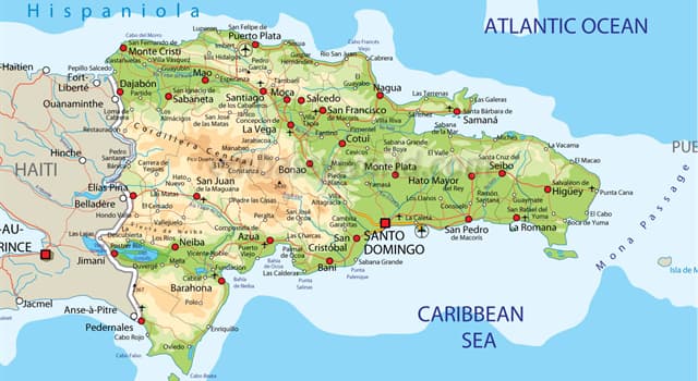What is the area of Dominican Republic? | Trivia Questions | QuizzClub