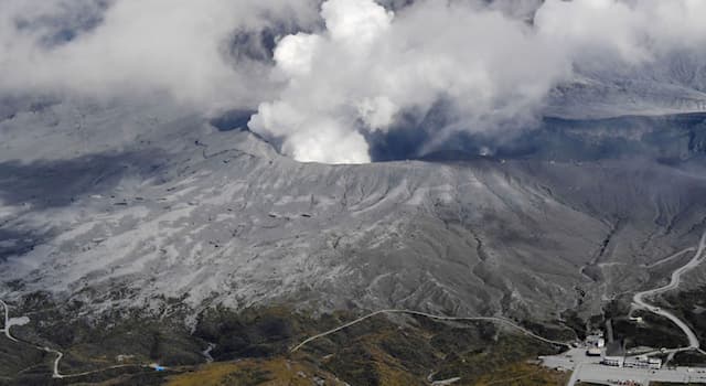 Where is the volcano Mount Aso located? | Trivia Questions | QuizzClub
